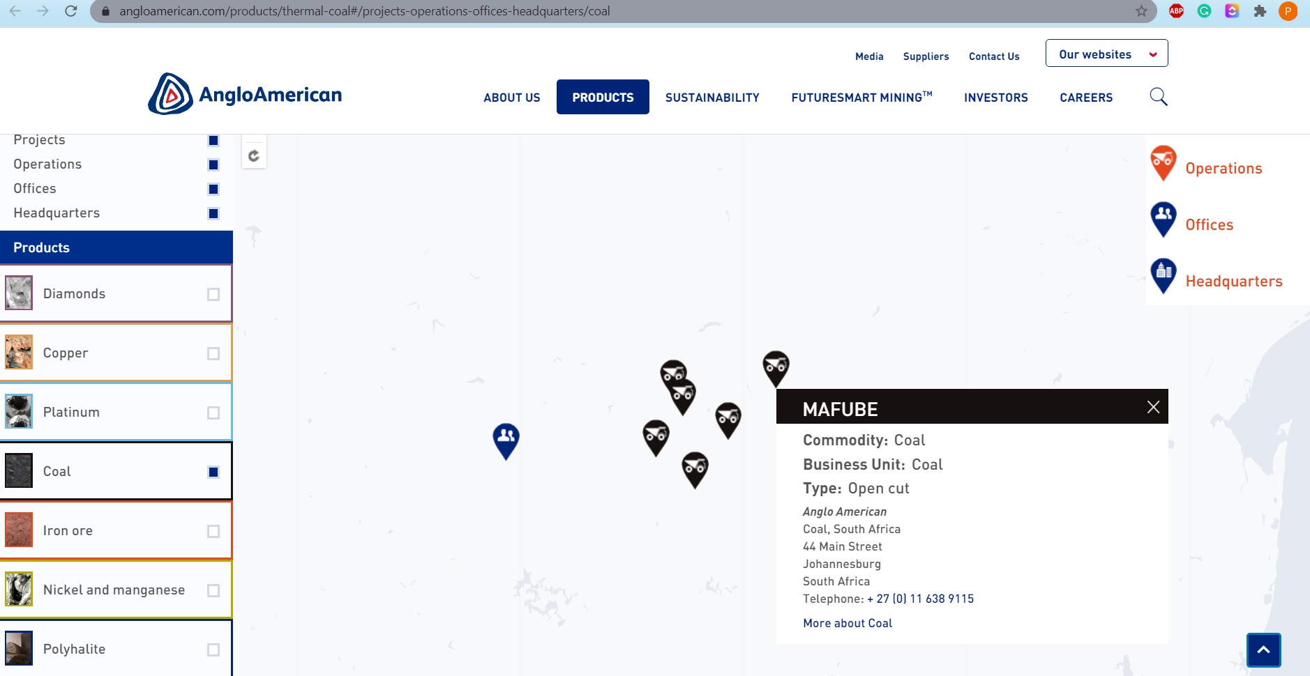 Major Mines & Projects | Mafube Mine